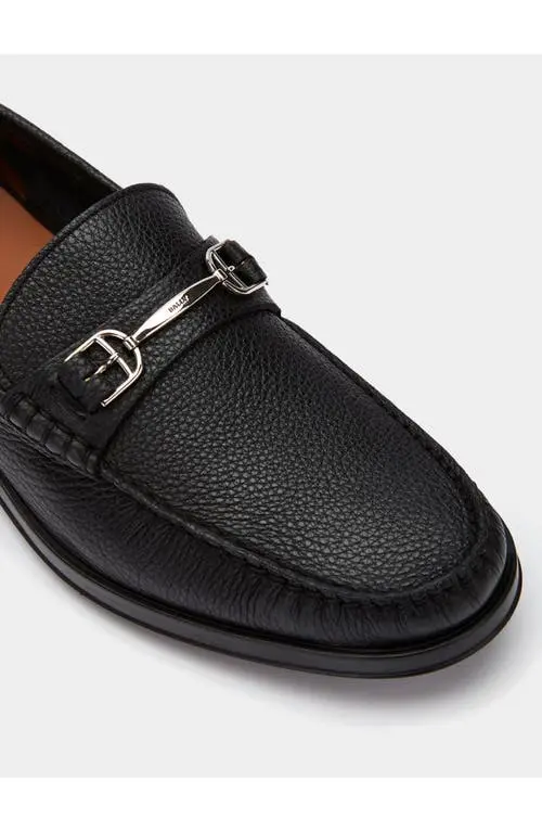Bally Grained Leather Moccasin