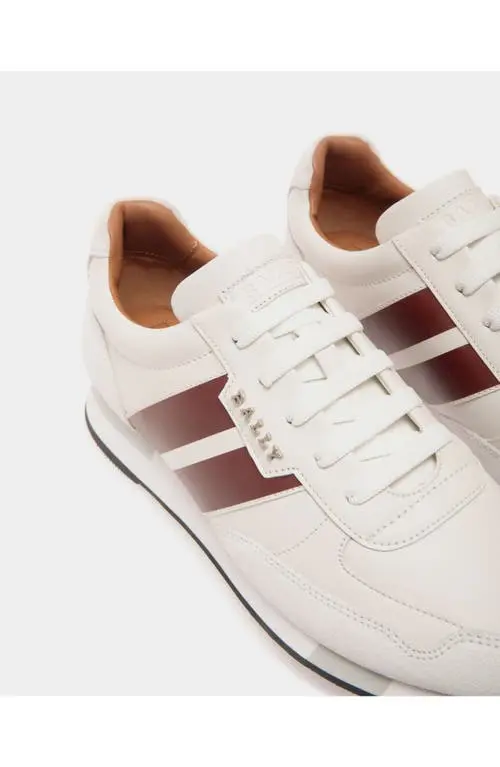 Bally Sneaker In Plain Calf Leather
