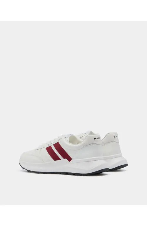 Bally Sylen Sneaker In Calf Leather - White