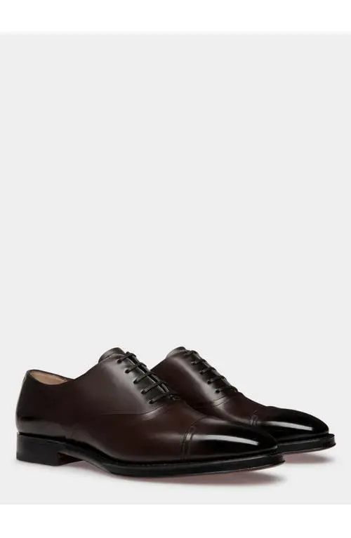 Bally Scribe Leather Oxfords - Ebano 21