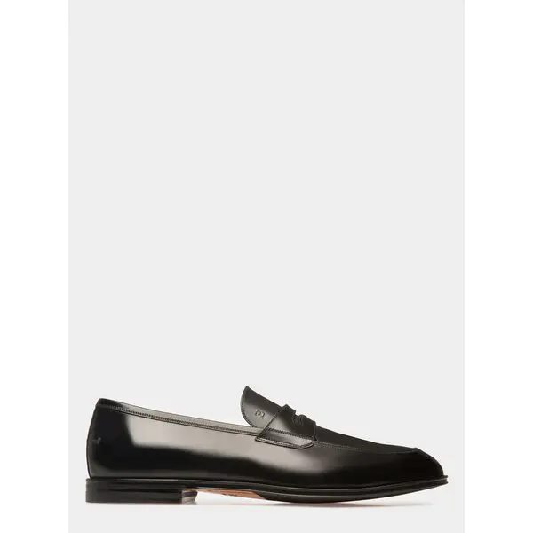 Bally Webb Penny Loafer In Calf Leather - Black