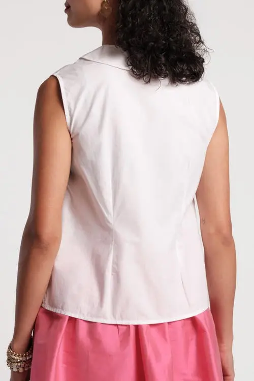 FRANCES VALENTINE Louise Heart Collar Top