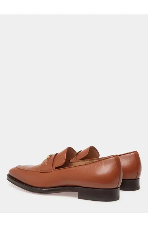 Bally Scribe Loafer In Grained Leather