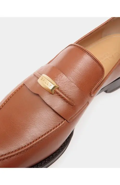 Bally Scribe Loafer In Grained Leather