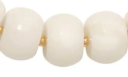 Ettika Power Bead Statement Necklace - Bone