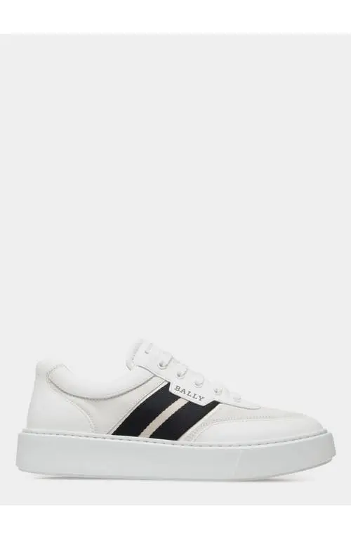 Bally Sneaker In Leather - White