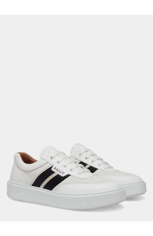 Bally Sneaker In Leather - White