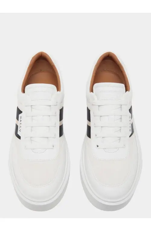 Bally Sneaker In Leather - White
