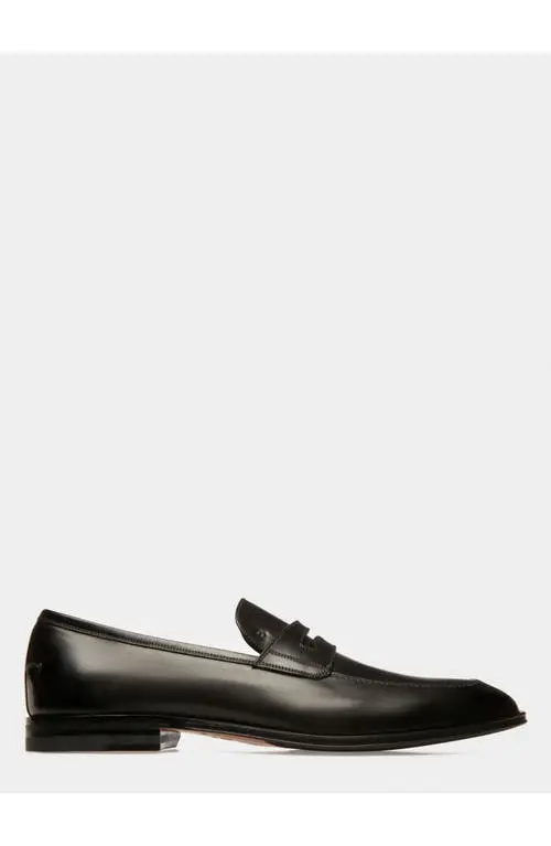 Bally Webb Leather Loafers In Leather - Black