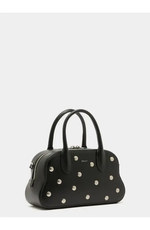 Bally Unda Top Handle Bag In Grained Calf Leather