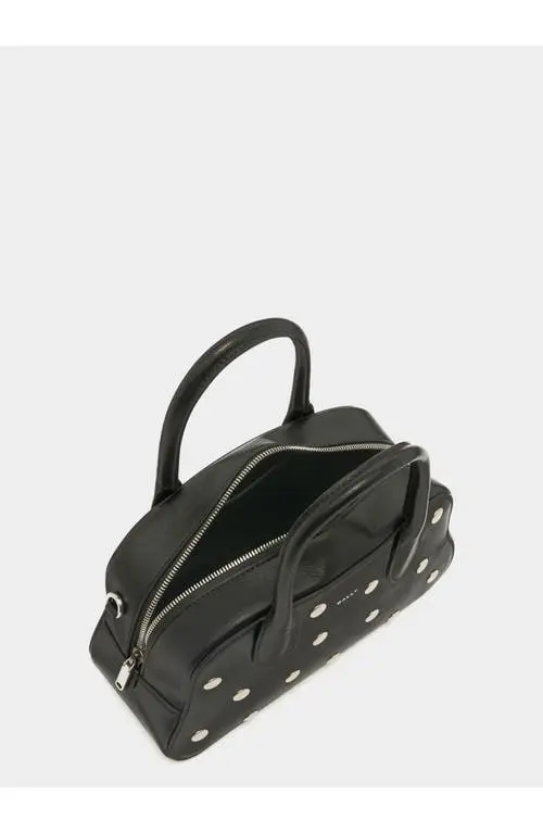 Bally Unda Top Handle Bag In Grained Calf Leather