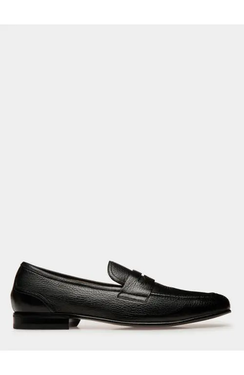 Bally Suisse Loafers In Leather - Black
