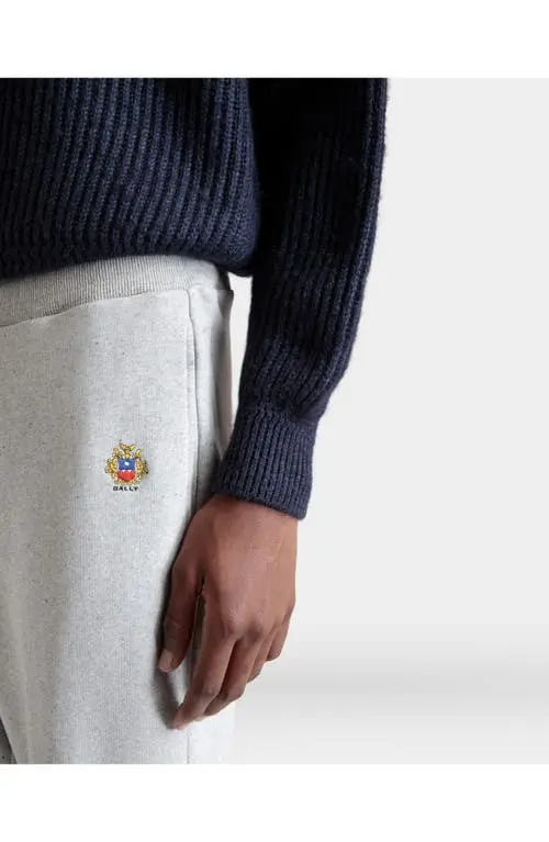 Bally Sweatpants With A Crest Logo In Cotton