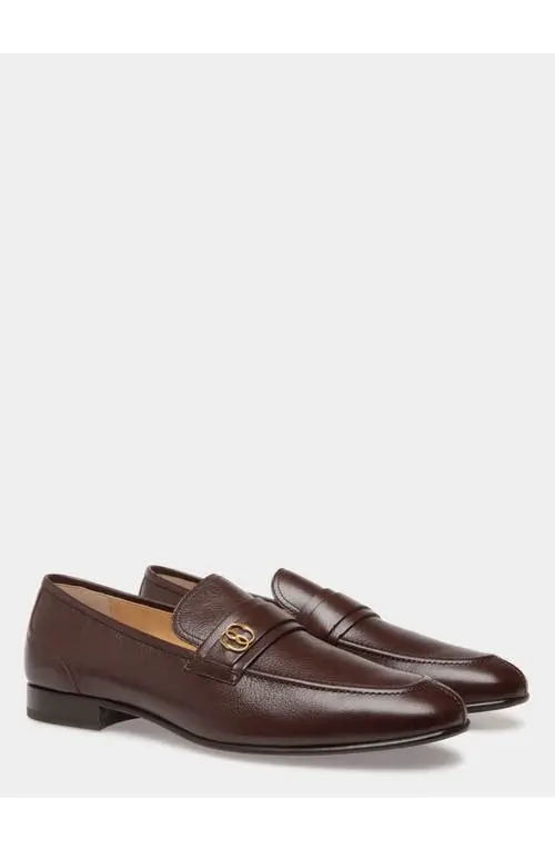 Bally Suisse Loafer In Grained Goat Leather