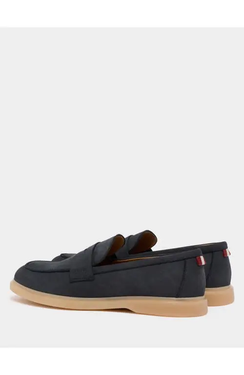 Bally Webbing Loafer In Nubuck