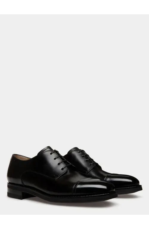 Bally Scribe Un Derby In Plain Calf Leather