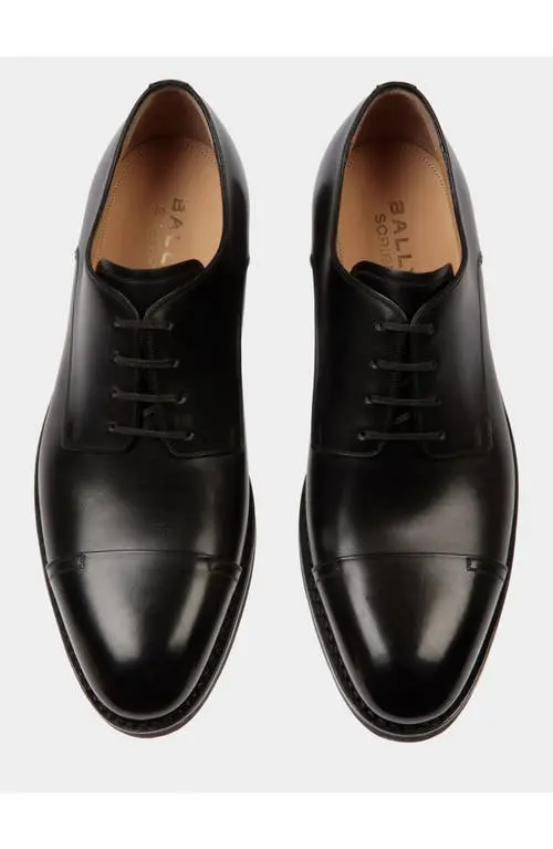 Bally Scribe Un Derby In Plain Calf Leather