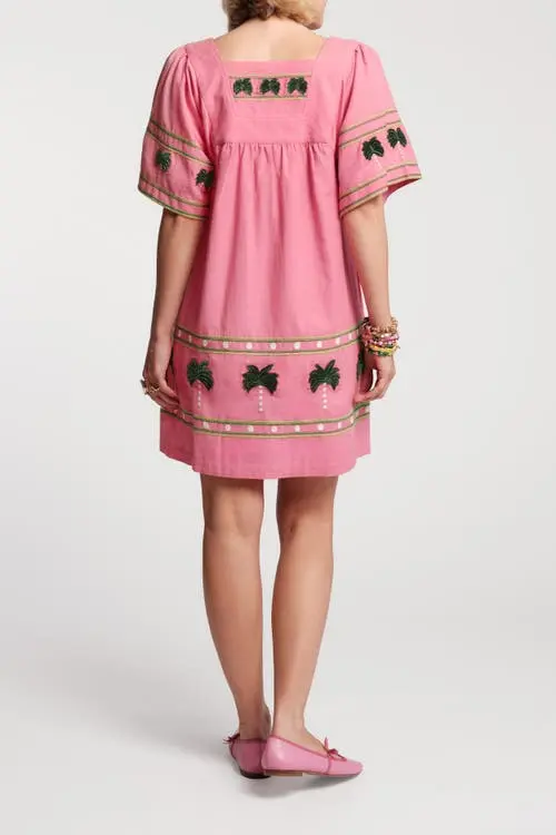 FRANCES VALENTINE Picnic Mini Dress - Pink/multi