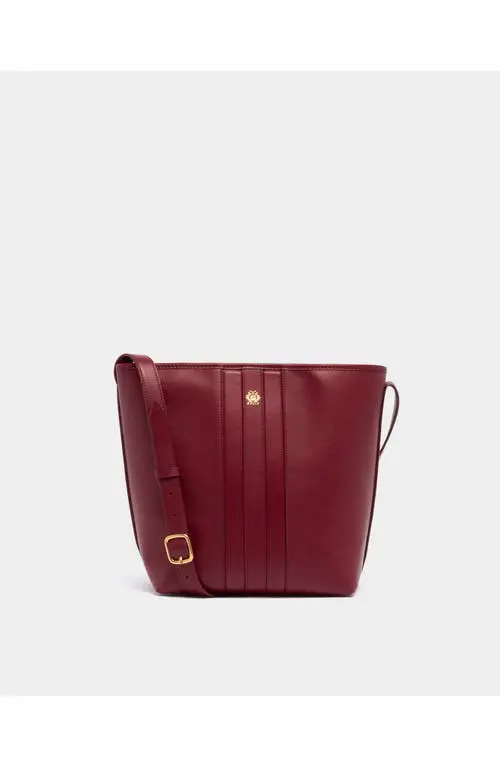 Bally Signature Bucket Bag In Leather - Red