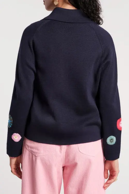 FRANCES VALENTINE Bon Bon Embroidered Cardigan