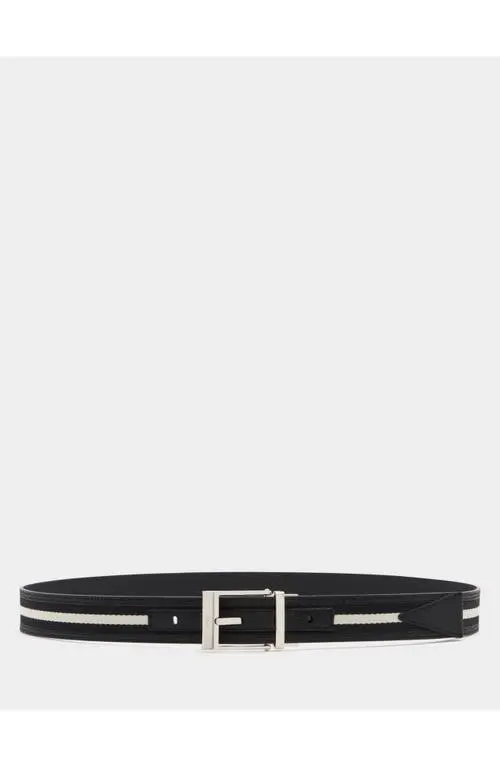 Bally Shiffie 35 Mm Reversible Belt - Black+blk/bone+pall