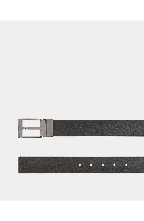 Bally Shiffie 35 Mm Reversible Belt - Black+red/bone+rut