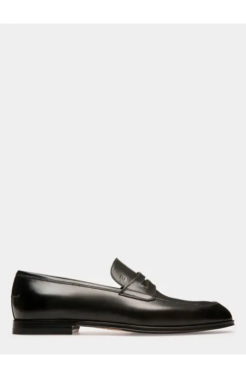 Bally Webb Leather Loafers - Black