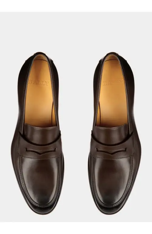 Bally Webb Leather Loafers - Brown