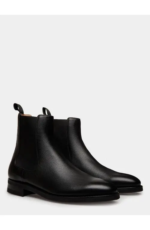 Bally Scribe Un Leather Bootie - Black
