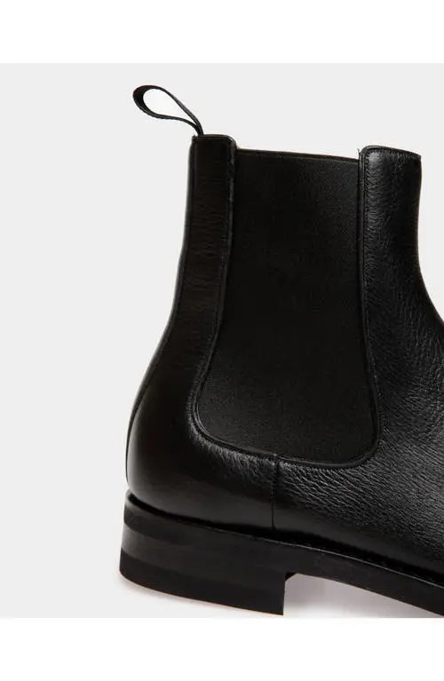 Bally Scribe Un Leather Bootie - Black