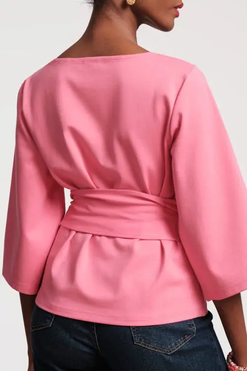 FRANCES VALENTINE Whitney Wrap Top