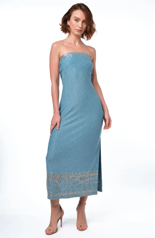 Calypso St. Barth Valerie Dress - Blue Shimmer