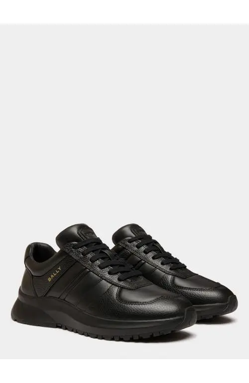 Bally Outline Leather Sneakers - Black/black