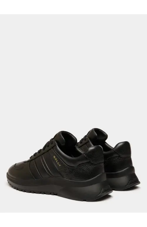 Bally Outline Leather Sneakers - Black/black