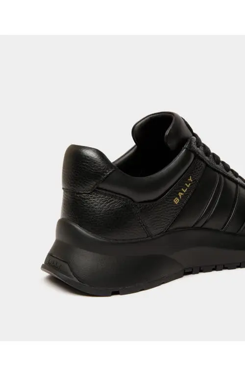 Bally Outline Leather Sneakers - Black/black