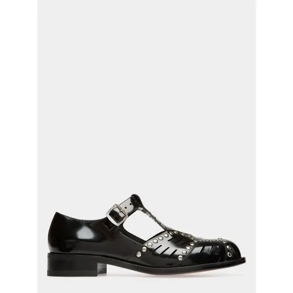 Bally Spiegel Flat Sandal In Calf Leather - Black