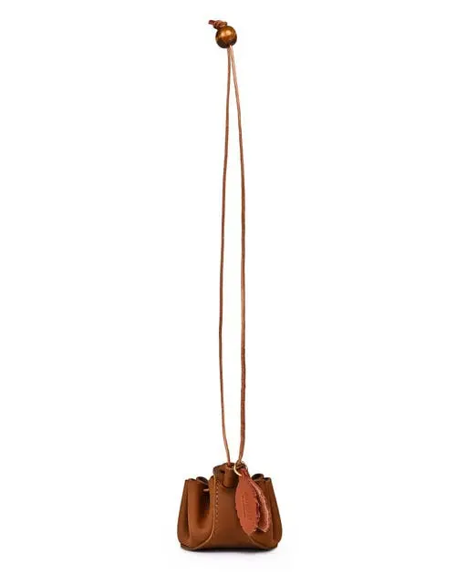 OLD TREND Mini Bucket Charm - Brown