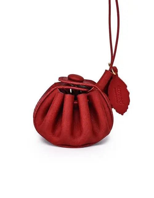 OLD TREND Buki Genuine Leather Mini Charm - Red