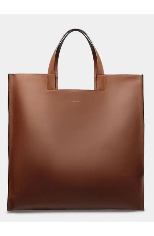Bally Easy Tote In Leather - Brown