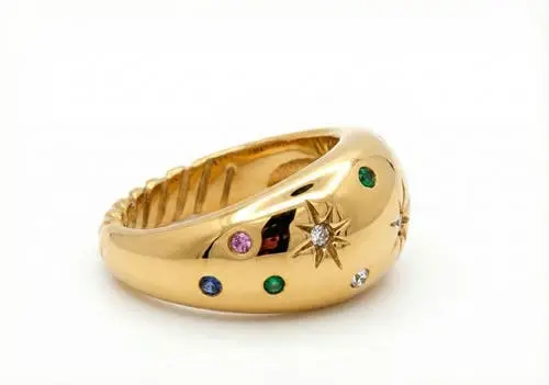 GEMINI JEWELRY Star Accent Statement Ring