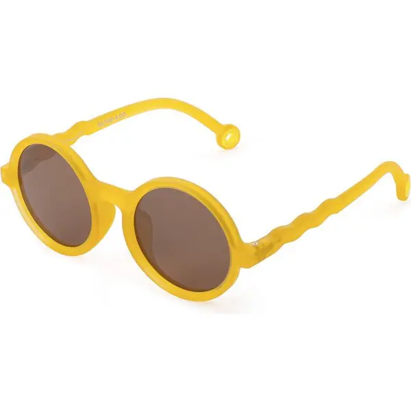 OLIVIO Youth Round Sunglasses - Citrus Yellow