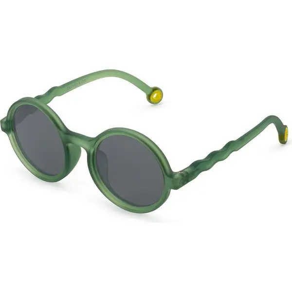 OLIVIO Youth Round Sunglasses - Olive Green