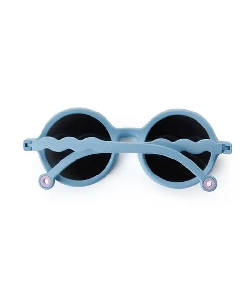 OLIVIO Youth Round Sunglasses - Reef Blue