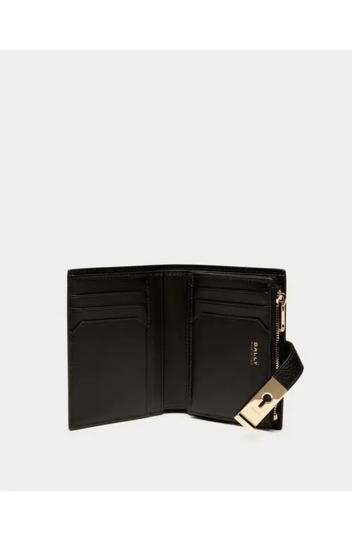 Bally Lock Me Wallet In Grained Leather