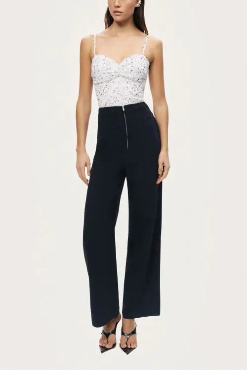 NOCTURNE High-waist Wide-leg Pants