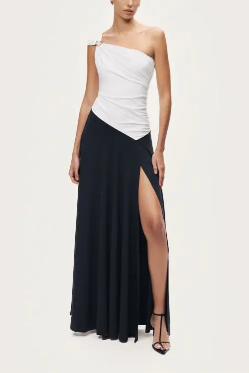 NOCTURNE One-shoulder Maxi Dress - Multi-colored