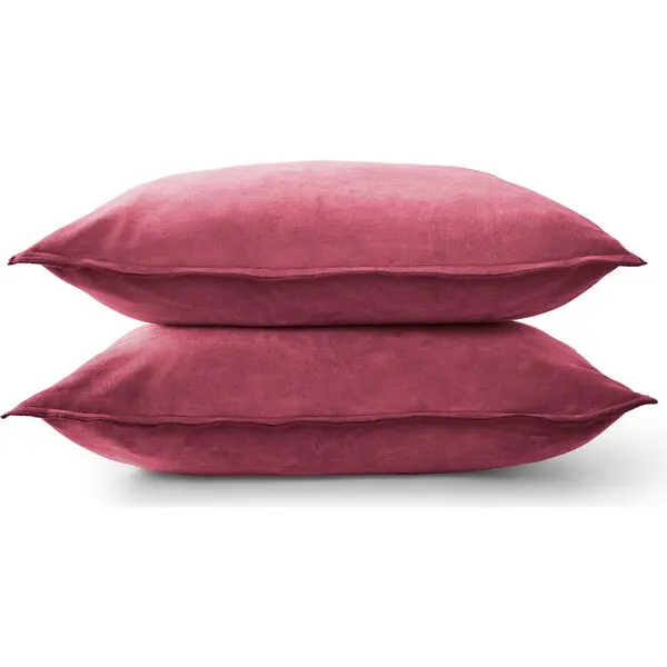 CHRISTY Harewood Luxury Double Sided Velvet Sham Pair - Fuchsia