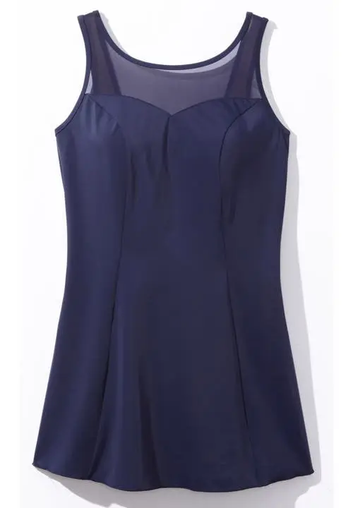 SWIM 365 Mesh Trim Swim Dress