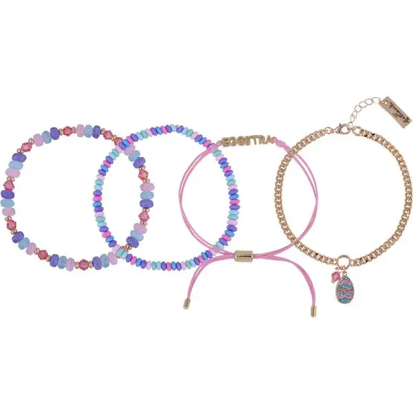 HALLMARK 4-piece Easter Bracelet Set - Pink