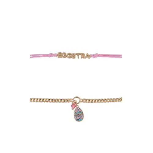 HALLMARK 4-piece Easter Bracelet Set - Pink